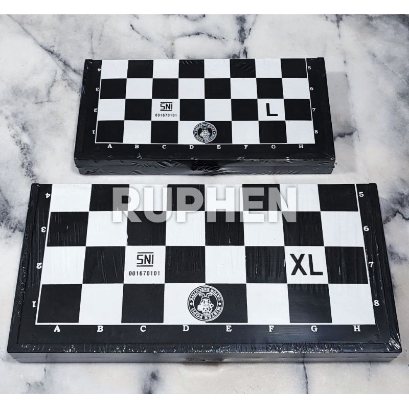 Jual RPN Catur Plastik Jumbo ML / XL Chess Non-Magnet Besar Murmer ...