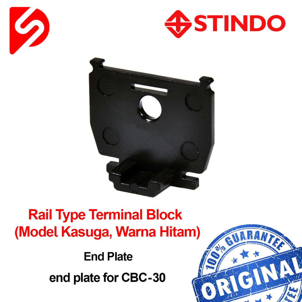 Jual End Plate Untuk CBC-30 Terminal Blok Model Kasuga Hitam STINDO ...