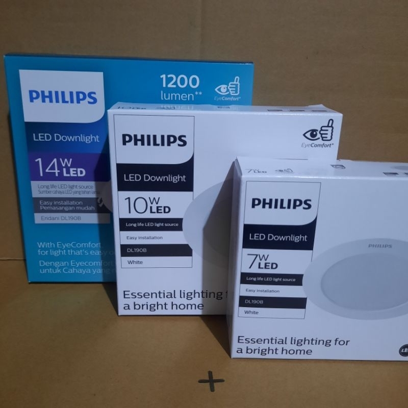Jual Downlight philips Led 7w 10w 14w led panel eridani DL109B | Shopee ...