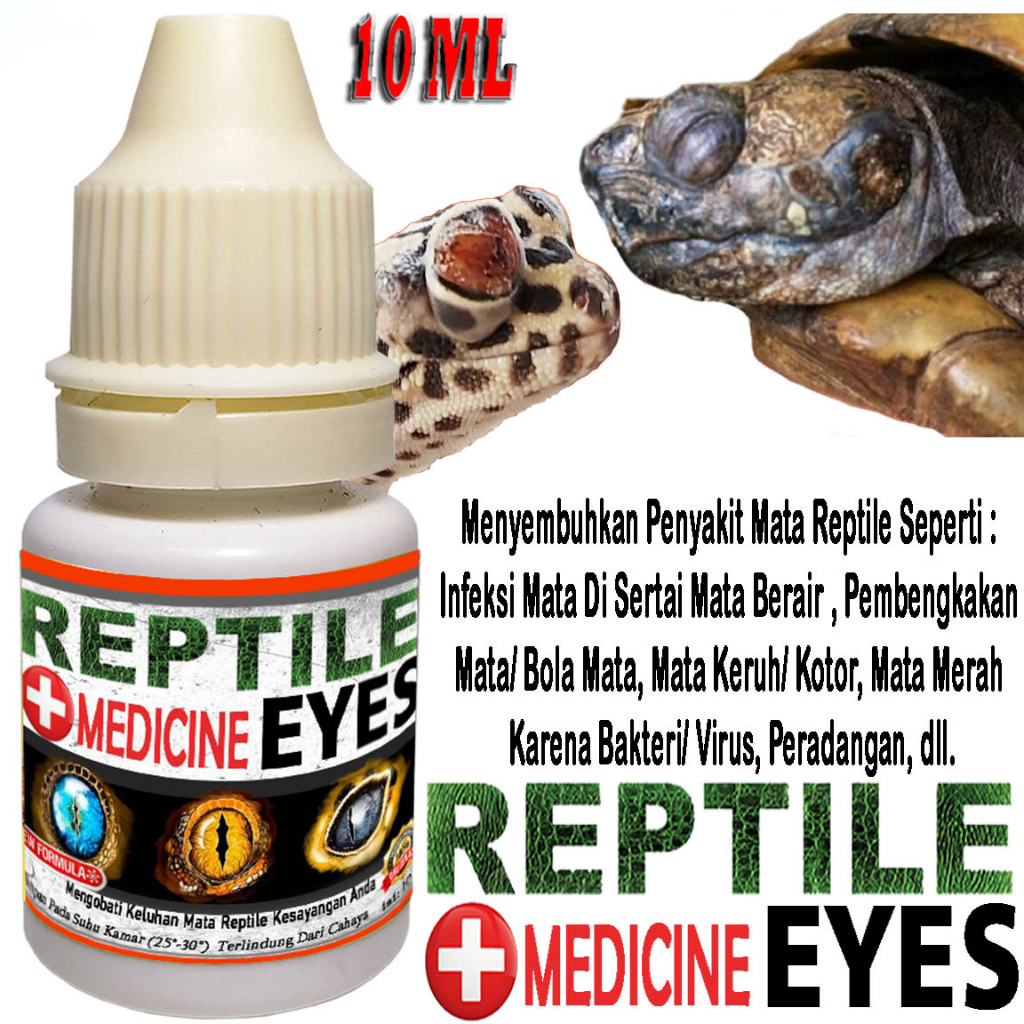 Jual REPTILE MEDICINE EYES OBAT TETES MATA KURA SULCATA BRAZIL KERUH ...