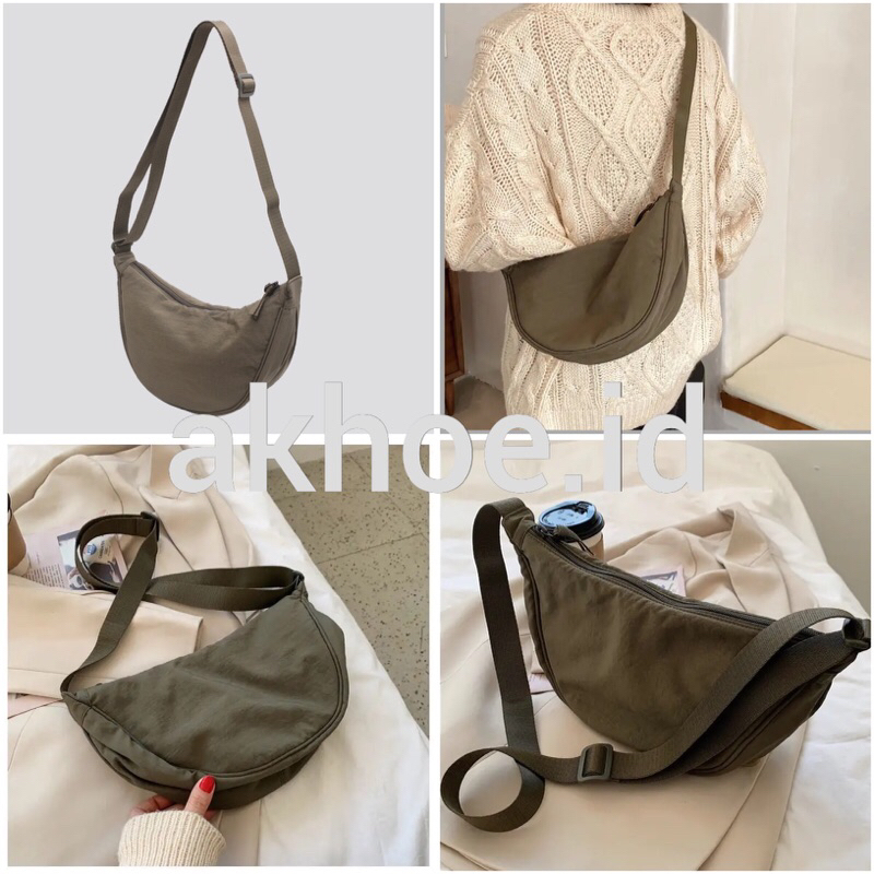 Jual Tas Wanita Unisex Curdoroy Nylon Selempang Sandang Bahu Bulan ...