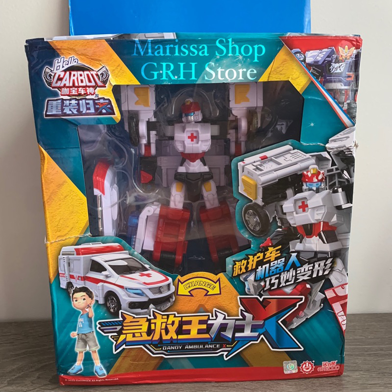 Jual HELLO CARBOT Dandy Ambulance x Rescue Transformer Robot Car for ...