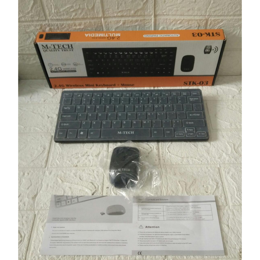 Jual Keyboard Wireless ( tanpa kabel ) Mini Slim M-TECH STK 03 ...