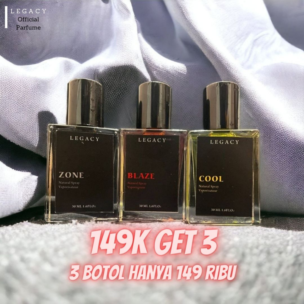 Jual PAKET PROMO 149 RB 3 BOTOL BEBAS PILIH Legacy Perfume 30ml Parfum ...