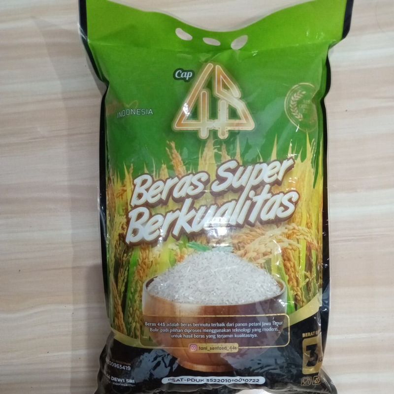 Jual BERAS CAP 4S KEMASAN 3KG | Shopee Indonesia