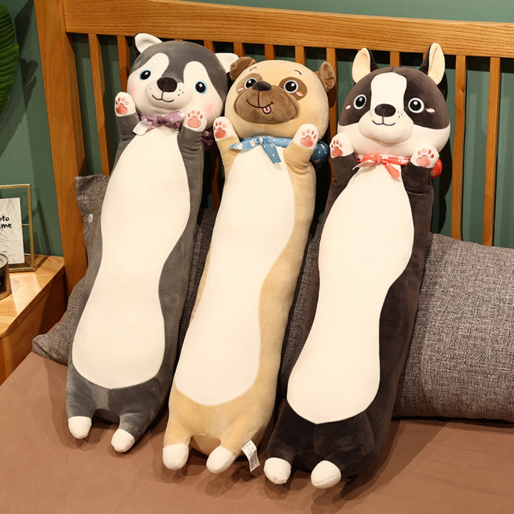 Jual Bantal Guling karakter Anjing Husky Bull Dog Pug Dog Bantal Boneka ...