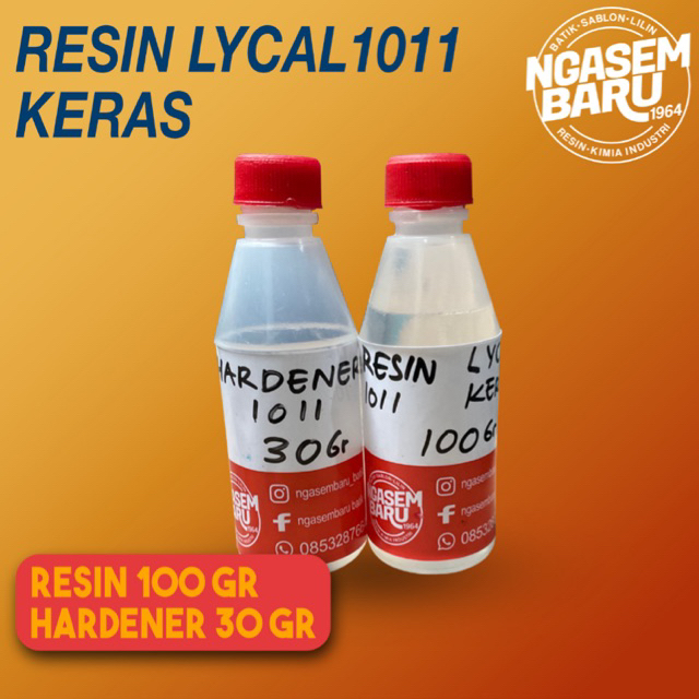 Jual Resin Lycal 1011 Keras Botol 100 gr + Hardener 30 gr | Shopee ...