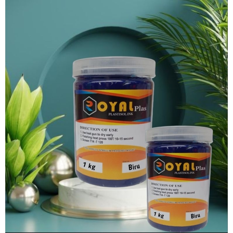 Jual TINTA SABLON PLASTISOL.Ink BIRU ECO 1Kg | Shopee Indonesia