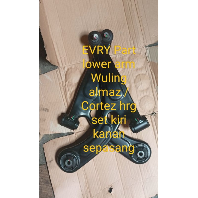 Jual lower arm Assy Wuling almaz cortez hrg set kiri kanan sepasang ...