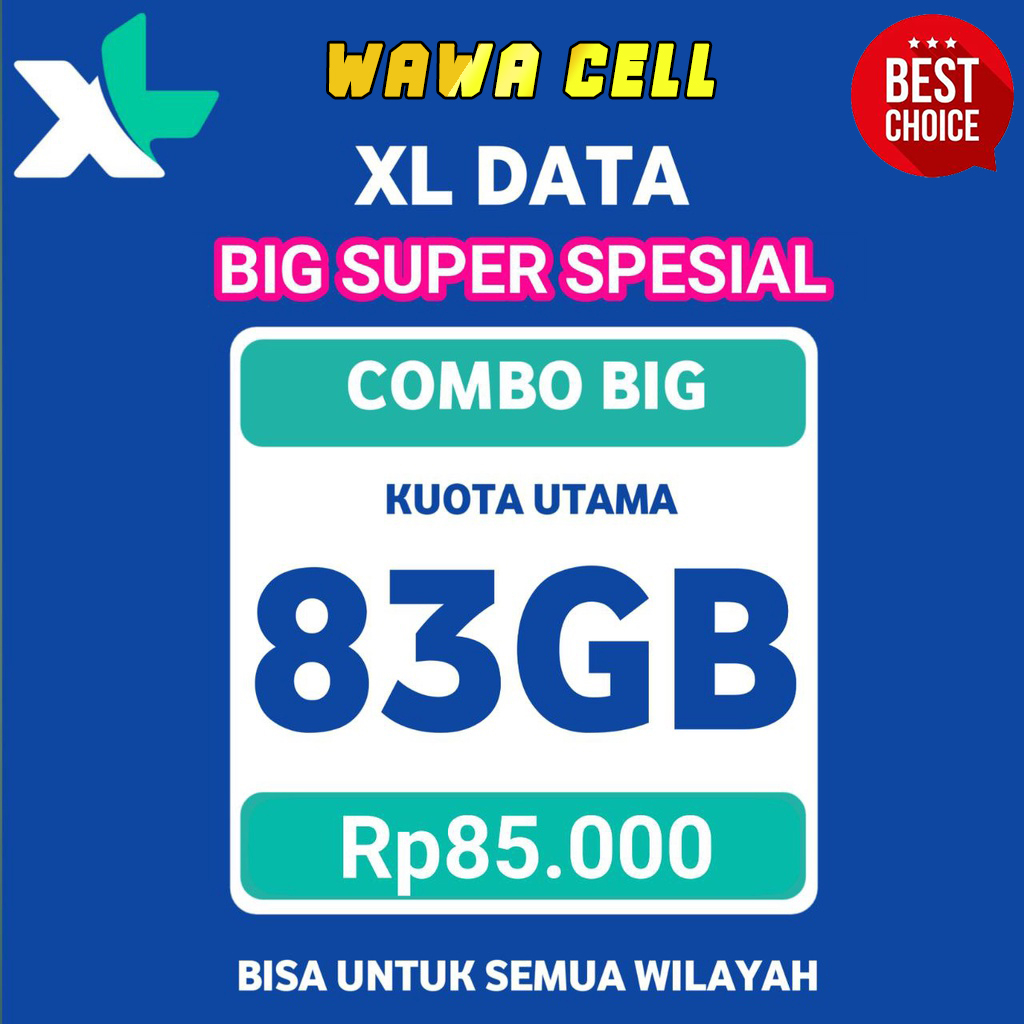 Jual Paket Data XL Combo 85GB | Shopee Indonesia