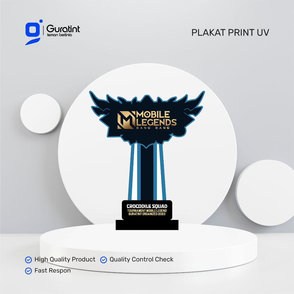 Jual Custom trophy plakat akrilik lomba atau pertandingan Print UV ...