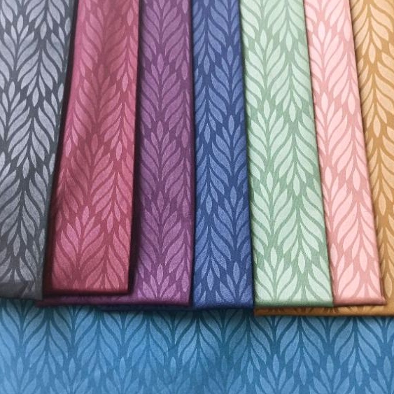 Jual KAIN BAHAN WOLVIS WOLFIS EMBOSS MOTIF DAUN BAHAN BAJU DRESS ...