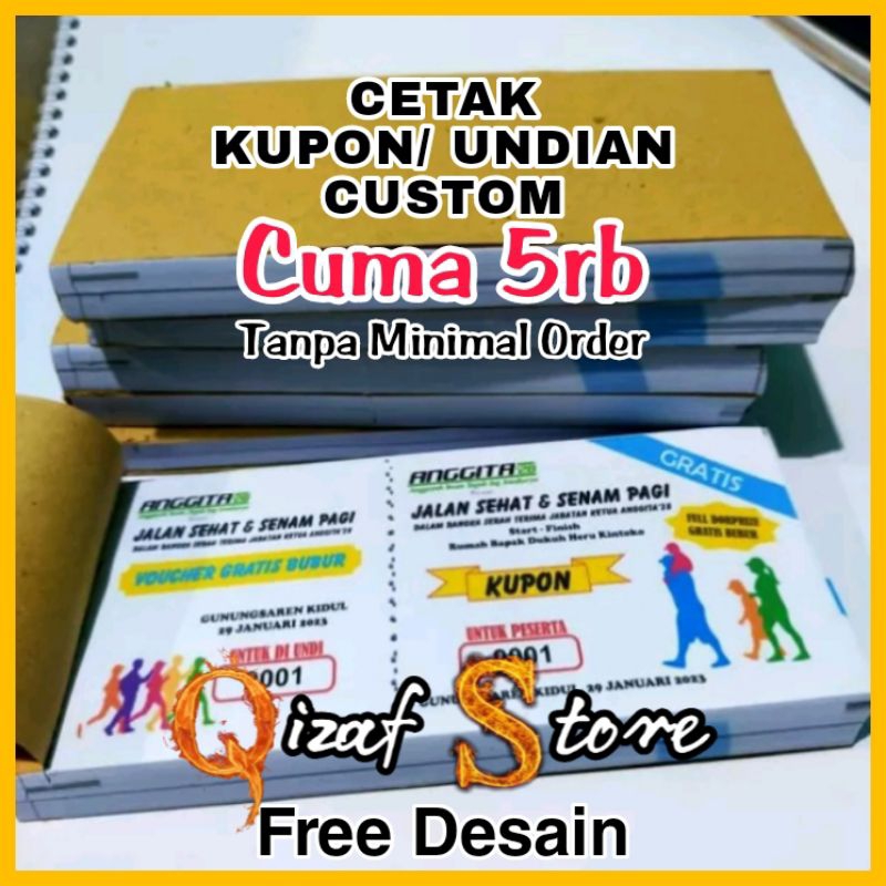 Jual Kupon Undian | KUPON TAKBIR KELILING Free Desain Murah | Shopee ...