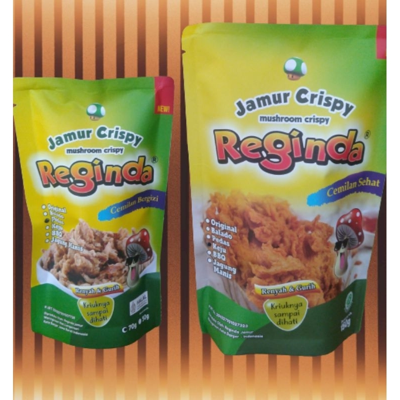Jual jamur crispy Reginda Rasa Daun Jeruk | Shopee Indonesia