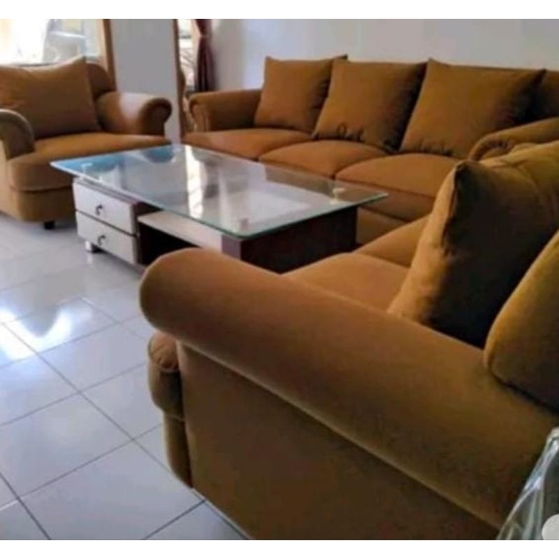 Jual sofa 321 custom set meja | Shopee Indonesia