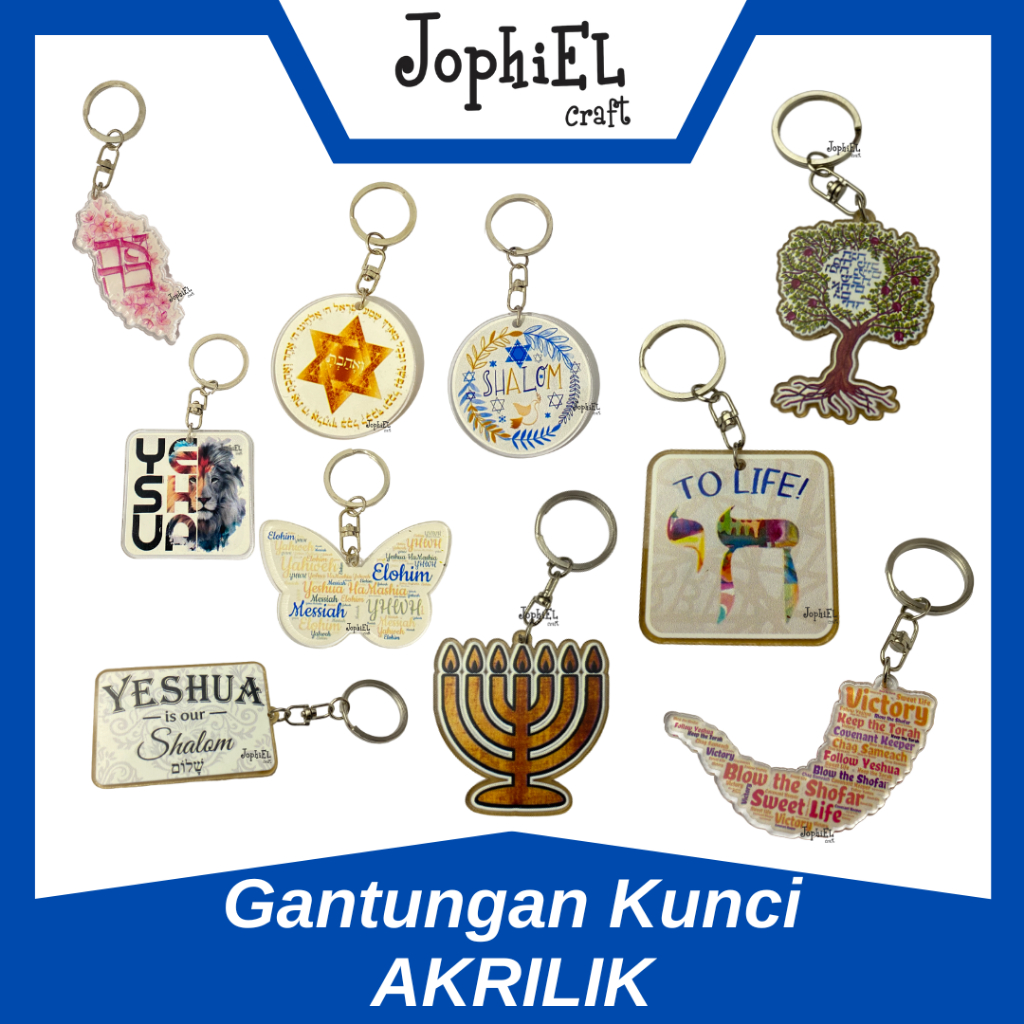 Jual [READY] GANTUNGAN KUNCI GANCI BINTANG DAUD START OF DAVID YESHUA ...