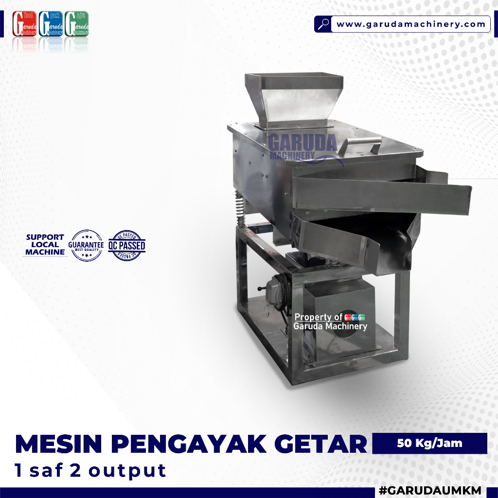 Jual MESIN PENGAYAK TEPUNG / BUBUK / POWDER 1 SAF 2 OUTPUT - GETAR ...