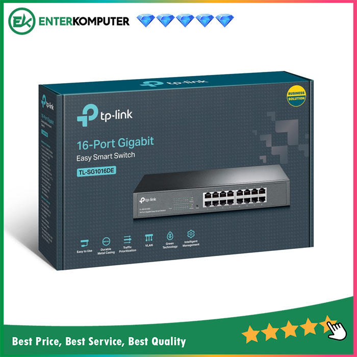 Jual TP - Link Switch 16 Port Gigabit 10/100/1000 RackMount - TL ...