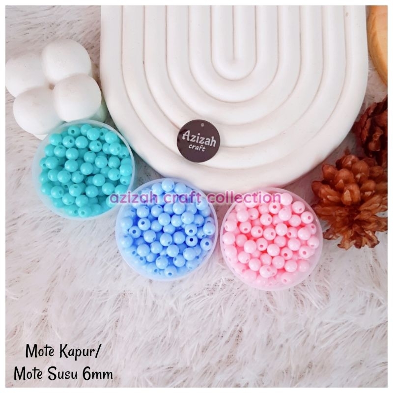 Jual Mote Kapur/Mote Susu 6mm (25gr) | Shopee Indonesia