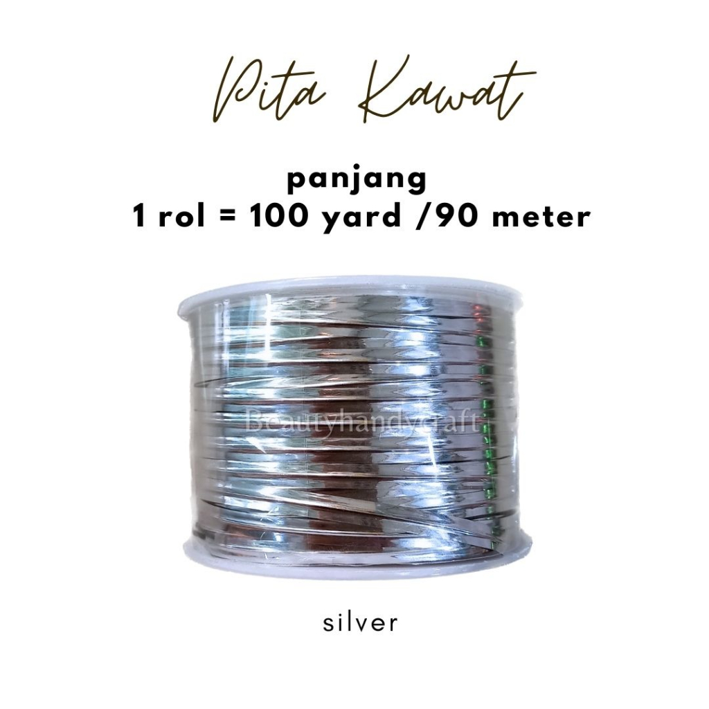 Jual (100 yard) ROL Twist Tie Pita kawat souvenir warna warni untuk ...
