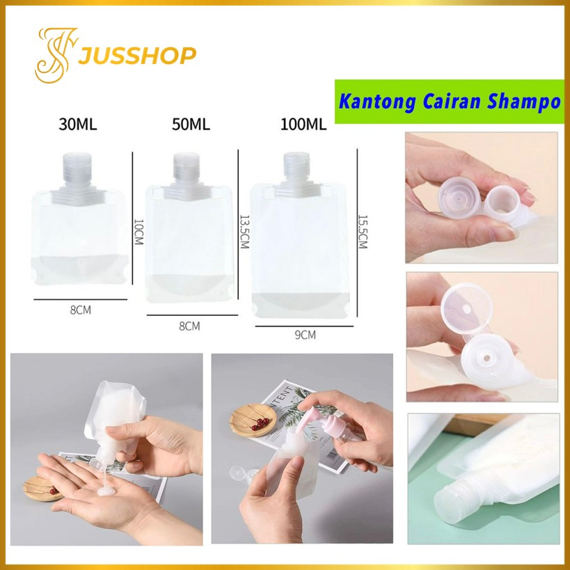 Jual Tas Kantong Isi Ulang Cairan Shampoo Botol Refill Sabun Travel ...