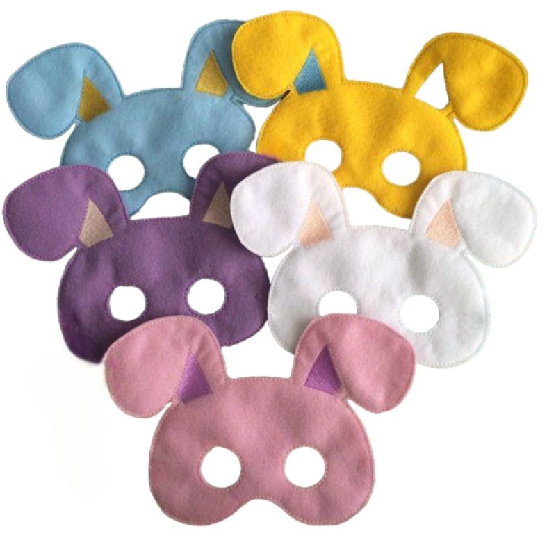 Jual Topeng Kelinci Bahan Kain Boneka Halus Lembut Rabbit Bunny Mask ...