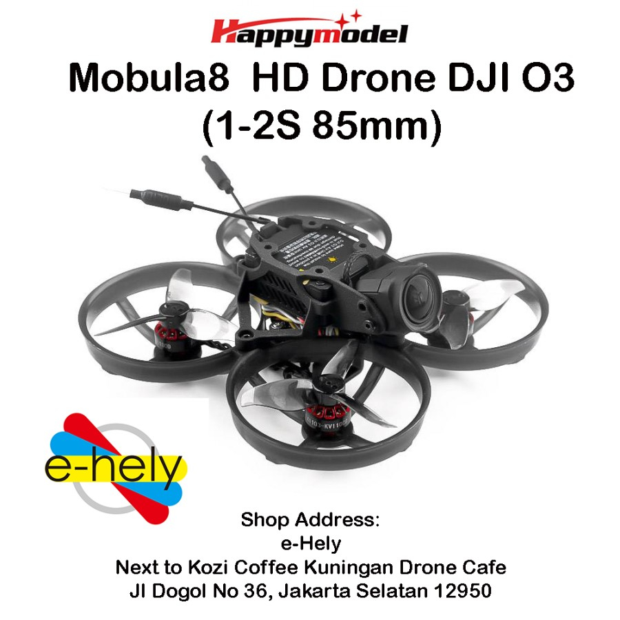 Jual Happymodel Mobula8 HD Mobula 8 HD O3 1-2S 85mm Drone | Shopee ...