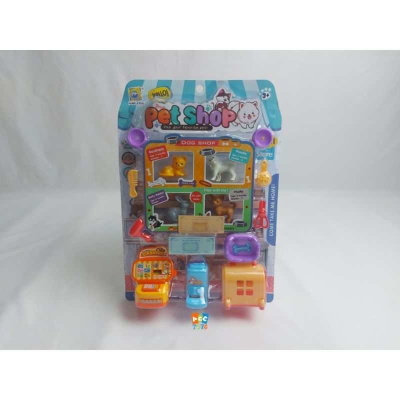 Jual Pet Shop Pretend Play Toy Mainan Perempuan Toko Hewan Kado Hadiah ...