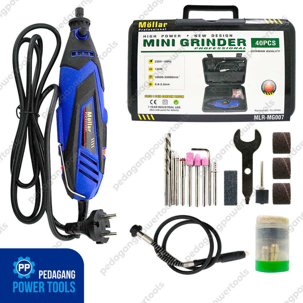 Jual MOLLAR MG007 MINI GRINDER SET DIE GERINDA BOR TUNER GURINDA HEAVY DUTY | Shopee Indonesia