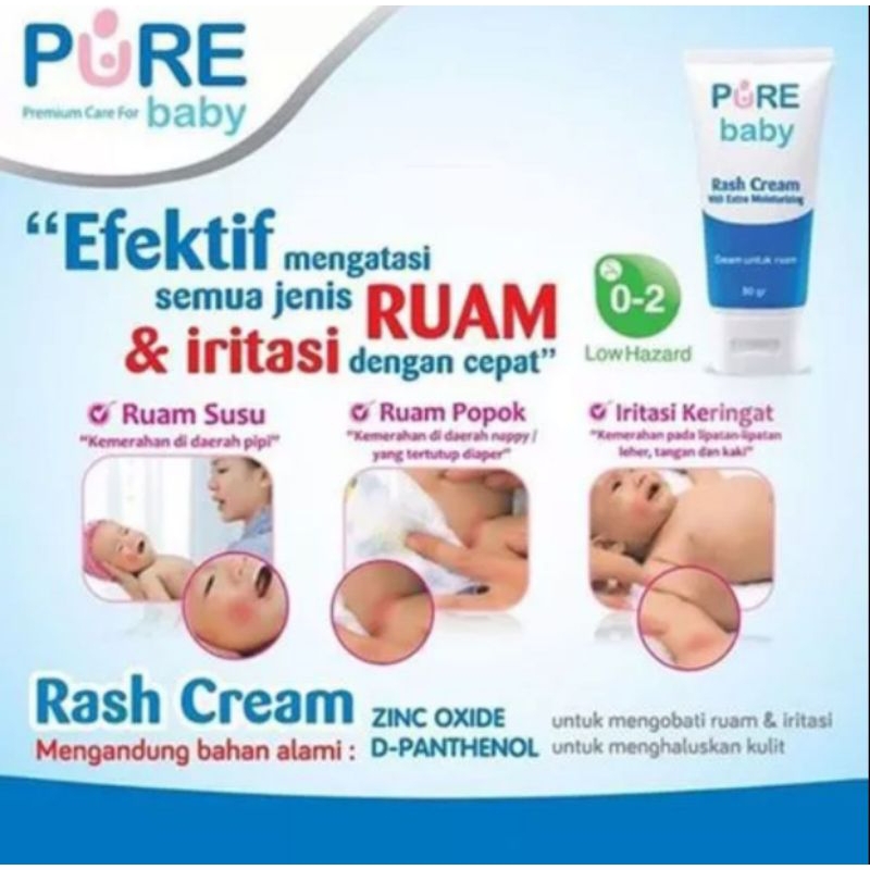 Jual Pure Baby Rash cream 50ml | Shopee Indonesia