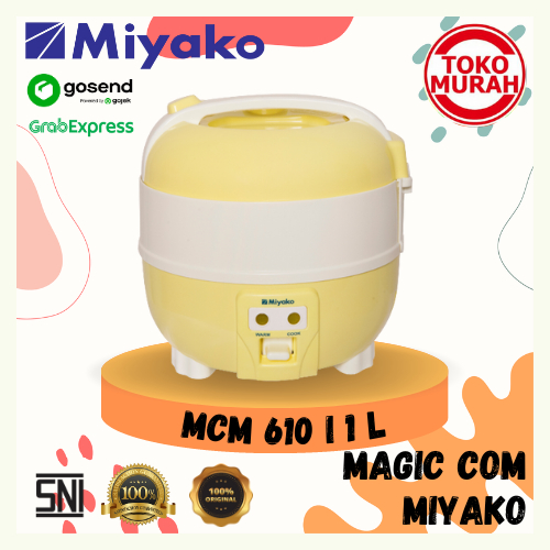 Jual MIYAKO MCM 610 Rice Cooker/Penanak Nasi/Magic Com 1 Liter | Shopee ...