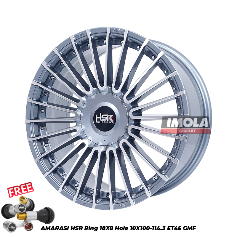 Jual Velg Ring 18 HSR AMARASI Velg Mobil R18 Racing Sienta HRV Xpander Innova Rush Terios ...