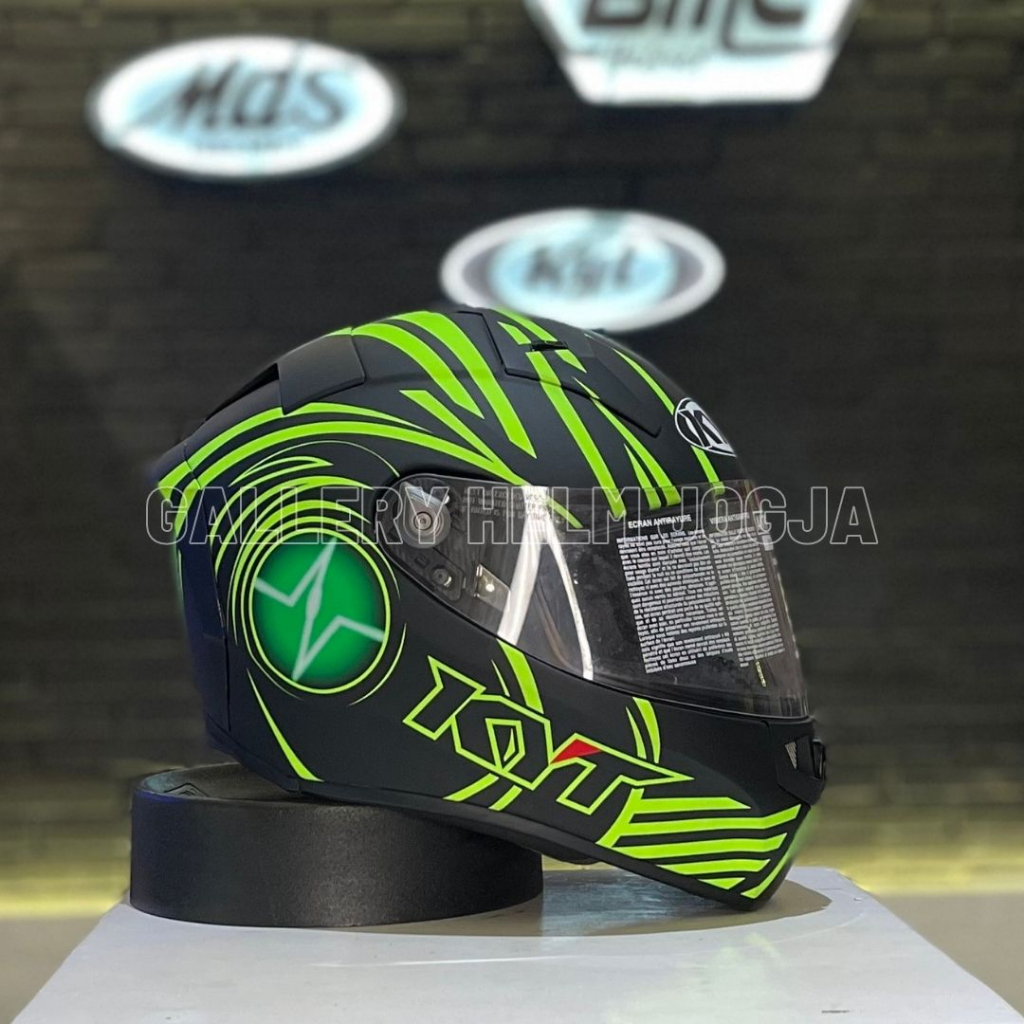 Jual KYT Thunderflash Spark Yellow / helm full face / helm berkelas ...
