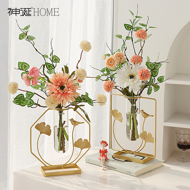 Jual Eyre 1 set！vas+bunga！！！Lampu modern mewah mewah kreatif hidroponik ...