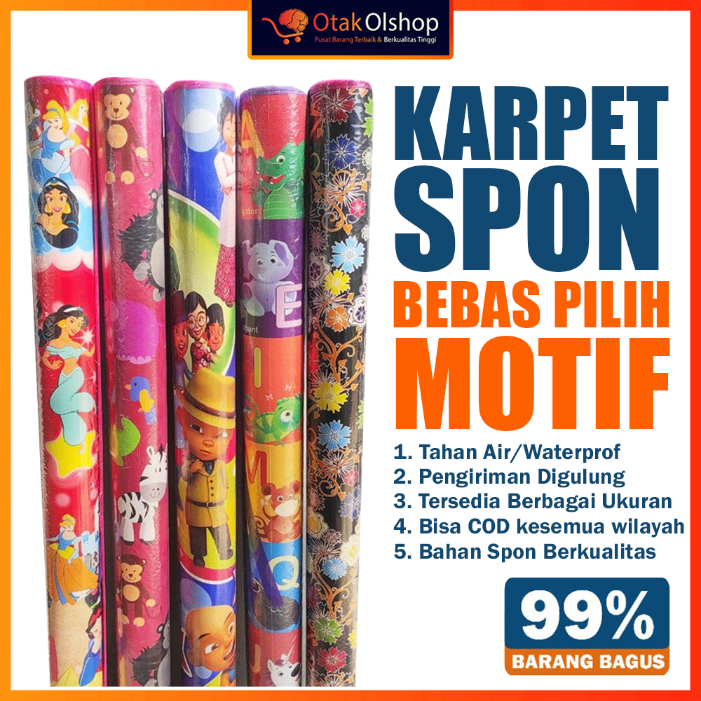 Jual Karpet spons Jumbo 120x200 | tikar karakter | tikar karpet jumbo ...