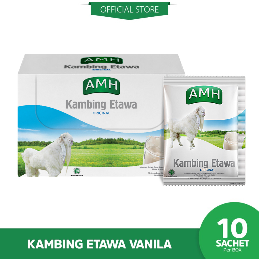 Jual AMH Susu Kambing Etawa Variant Original Box (10 sachet) | Shopee ...