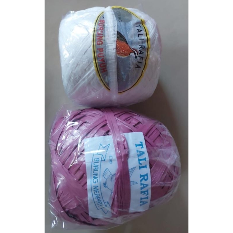 Jual Tali Rafia merah putih ¼kg dan warna | Shopee Indonesia