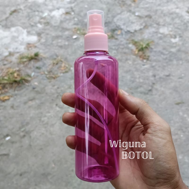 Jual Botol Spray 250ml Pink / Botol PET 250ml Pink Tutup Spray Pink ...