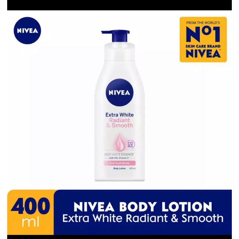 Jual Nivea Extra White Smooth Lotion 400ml (Pump) | Shopee Indonesia