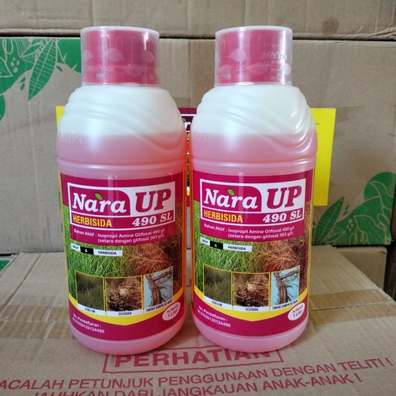Jual Herbisida Nara up 490 SL 1 Liter Pembasmi Rumput Liar / Pembasmi ...