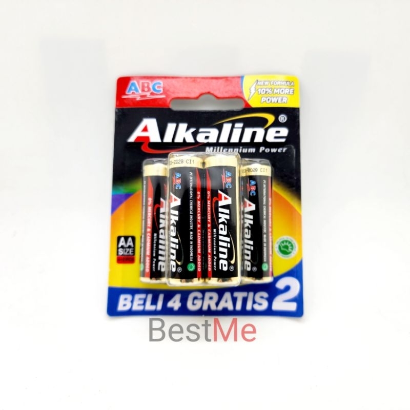 Jual Batu Baterai Alkaline ABC / Battery AA / A2 | Shopee Indonesia