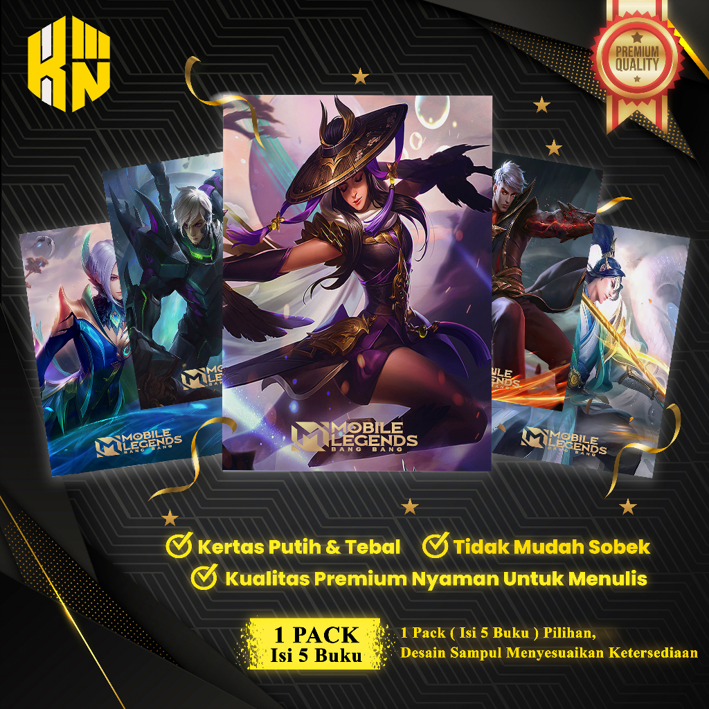 Jual KEN.IND - Buku Tulis Sekolah Custom Tema MOBILE LEGEND ROLE ...