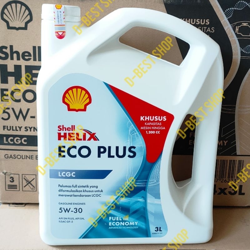 Jual Oli Shell Helix ECO 5w-30 FULL SYNTHETIC - 3 liter | Shopee Indonesia