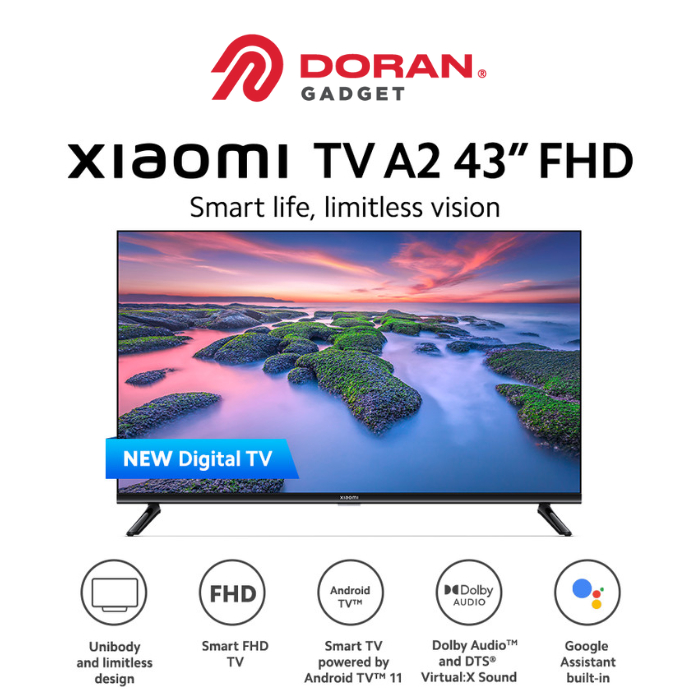 Jual Xiaomi Mi TV A2 43" 43 inch 4K Ultra HD | Full HD Dolby Vision HDR ...