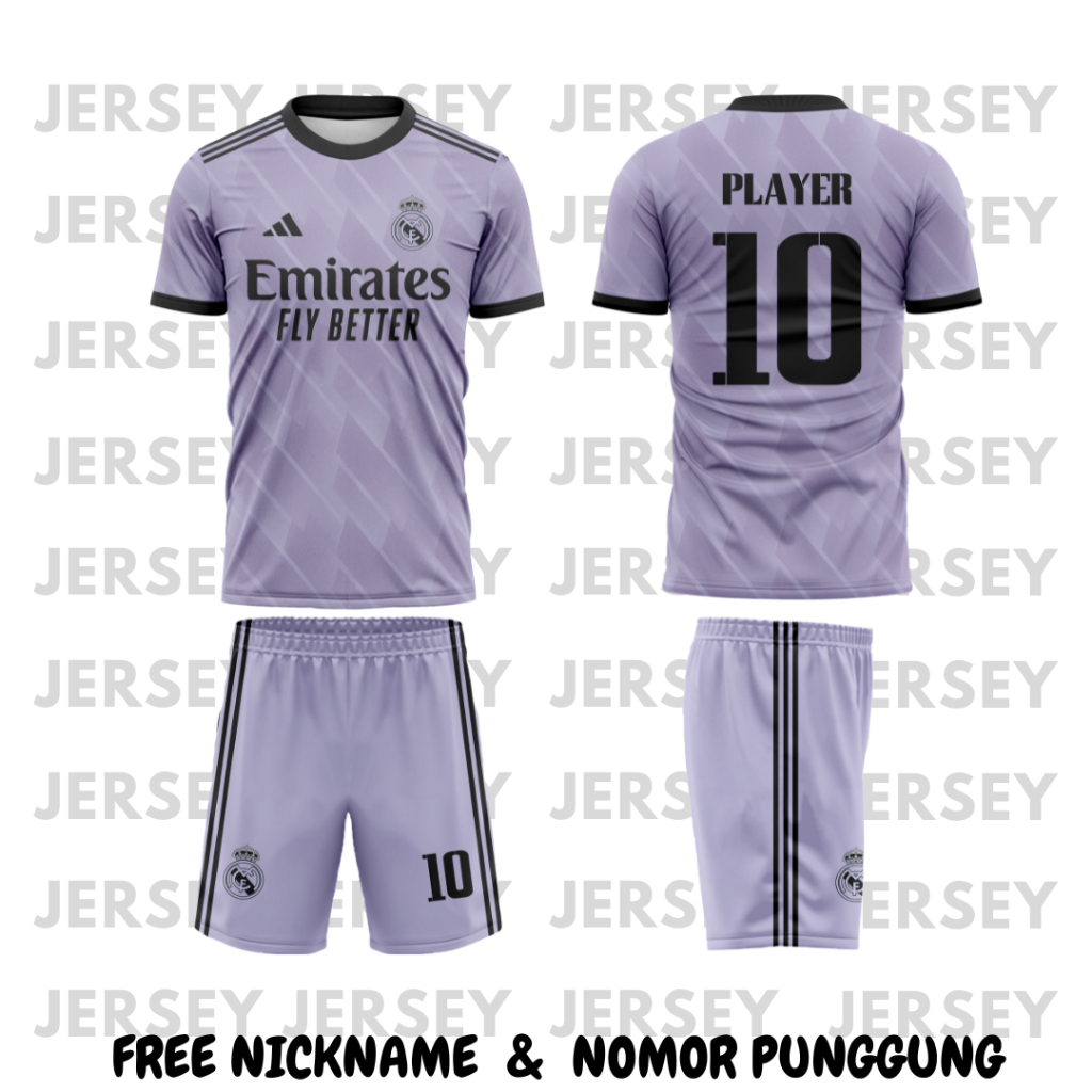 Jual JERSEY REAL MADRID AWAY 2022/2023 PRINTING | Shopee Indonesia