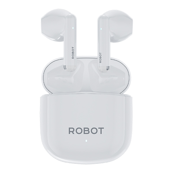 Jual HEADSET TWS ORIGINAL ROBOT T60 WHITE AIRBUDS WIRELESS BLUETOOTH 5. ...