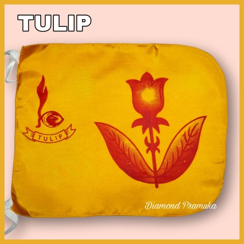 Jual Bendera regu pramuka putri bunga tulip Bendera regu tulip | Shopee ...
