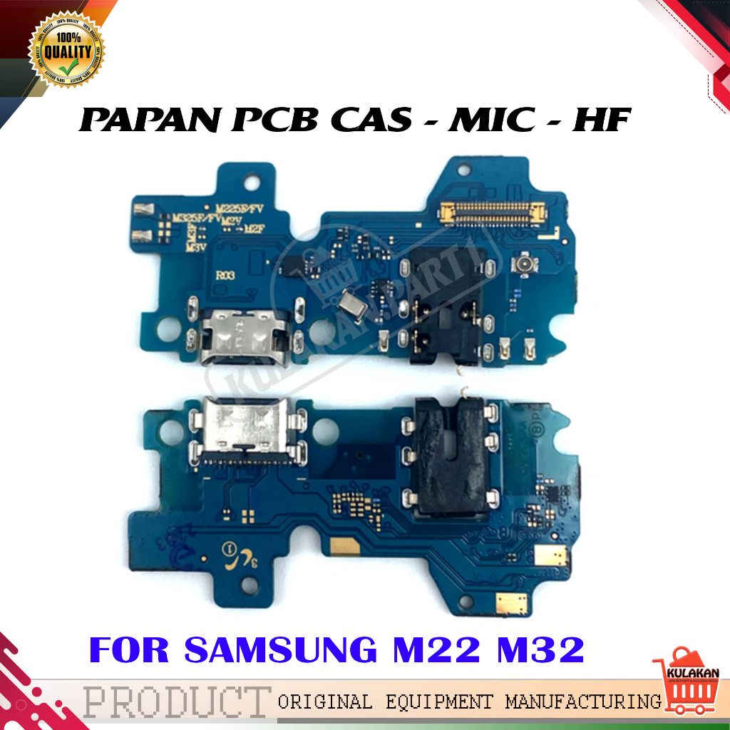 Jual PAPAN CAS SAMSUNG M22 M32 FLEKSIBEL PCB UI BOARD CONNECTOR CHARGER ...