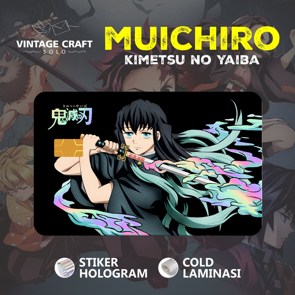 Jual Stiker Sticker Skin Card ATM Muichiro Anime Kimetsu No Yaiba Demon ...
