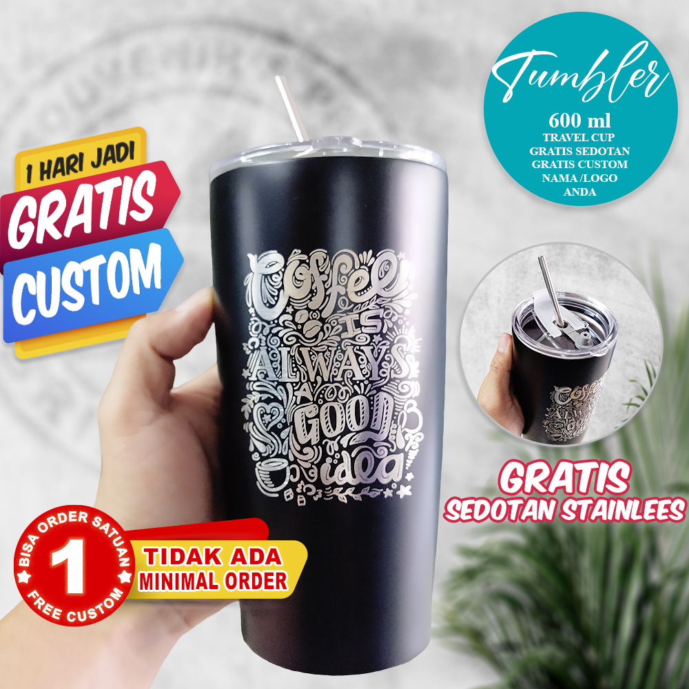 Jual Brimbly Custom Grafir | Gelas Bear 600 ml + FREE CUSTOM GRAFIR NAMA/LOGO ANDA + Sedotan ...